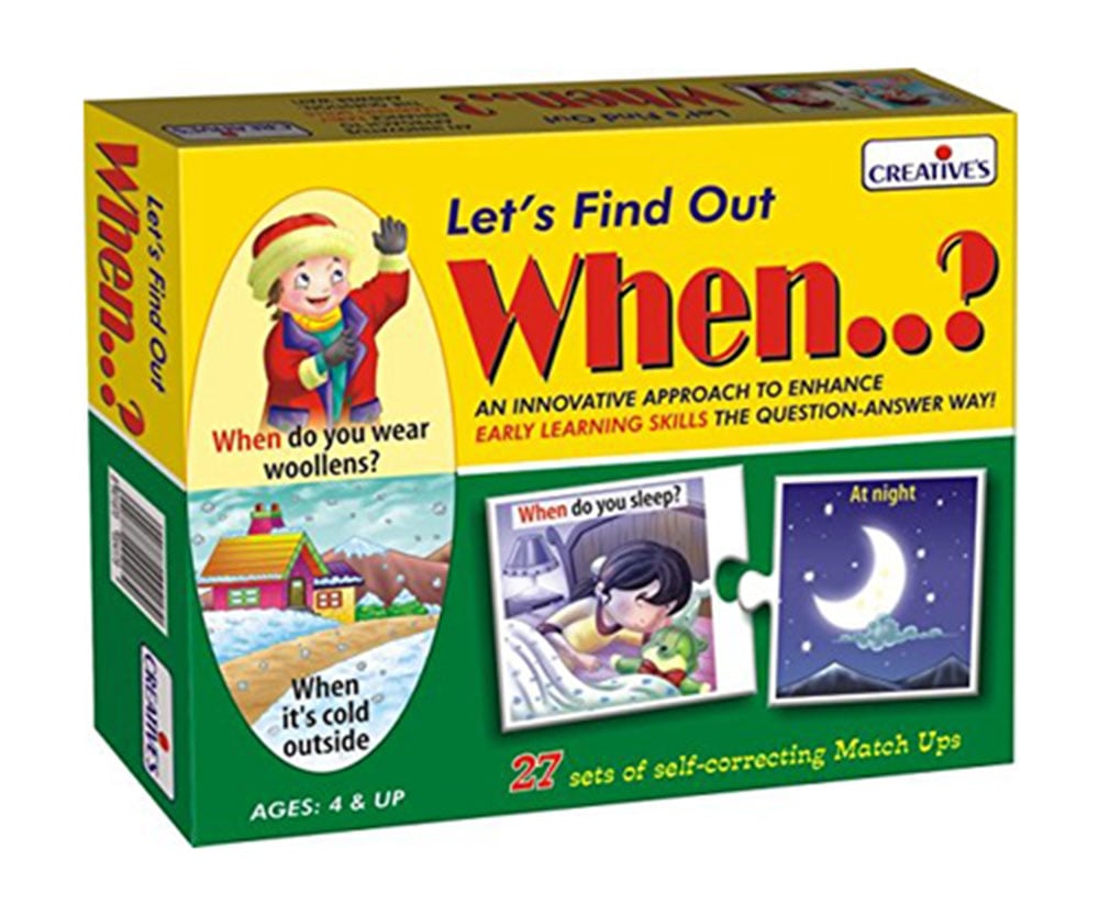 Buy Creatives Let's Find Out - When for Online In India • Kheliya Toys