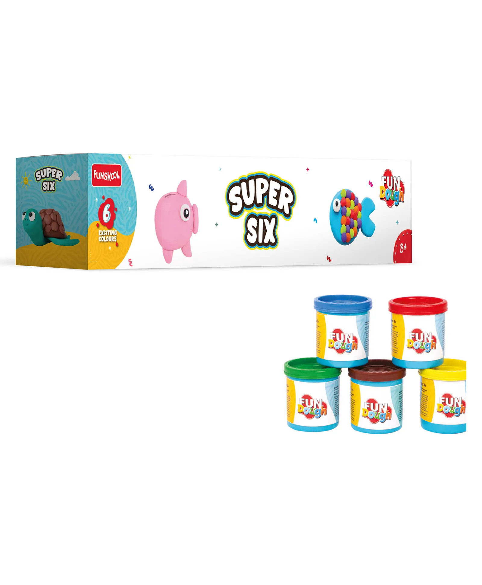Buy Funskool Fun Dough Rainbow Colours Pack for Online In India ...