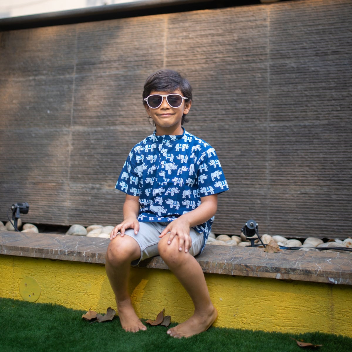Little Indian Rhino Blue Bandi | Buy Online In Pune & India | Kheliya Toys