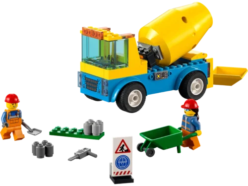 LEGO City Cement Mixer Truck Toy | Construction Toy For Kids | 4+Years ...