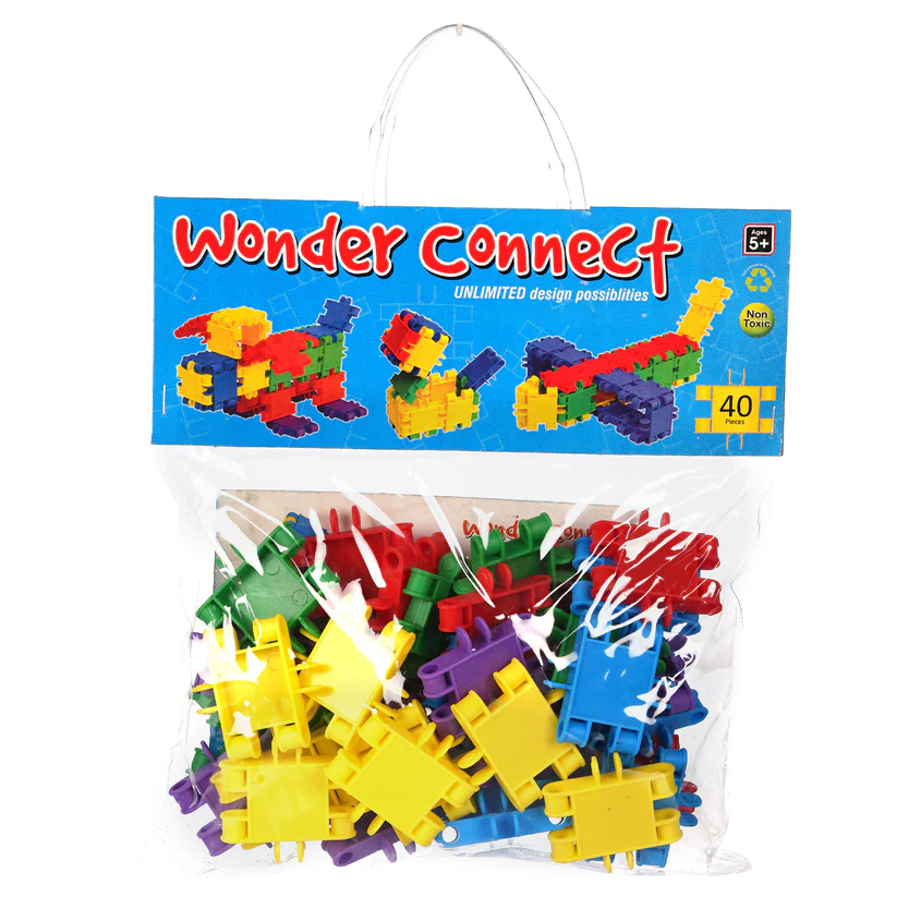 Buy Buddyz Wonder Connect Block Set- 40 Pcs | Colorful And Creative ...