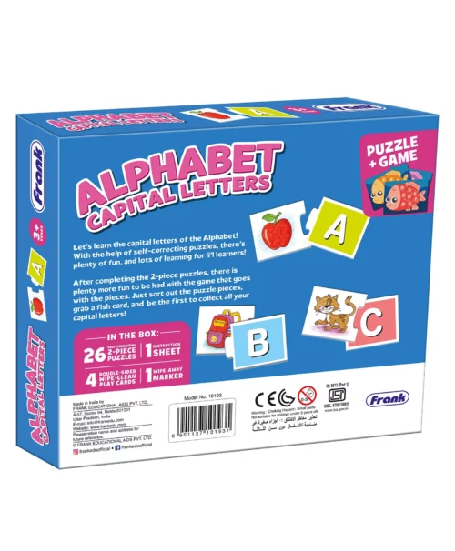 Frank Early Learner Alphabet Capital Letters Puzzle Game For Kids | 3 ...