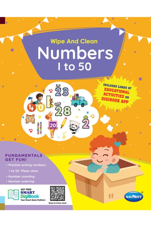 Navneet Wipe And Clean – Numbers ( 1 To 50) Level 2 | Reusable Number ...