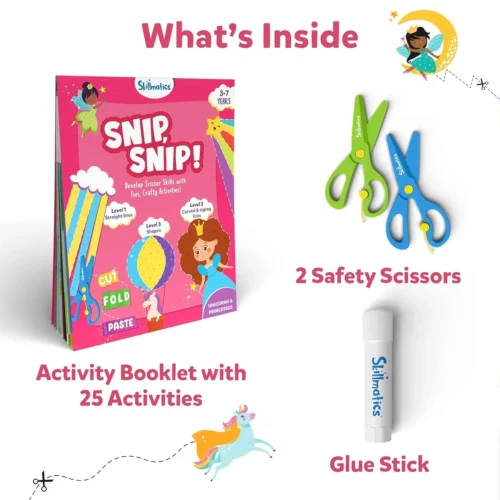 Skillmatics Art And Craft Kit - Snip, Snip Unicorns And Princesses Book ...