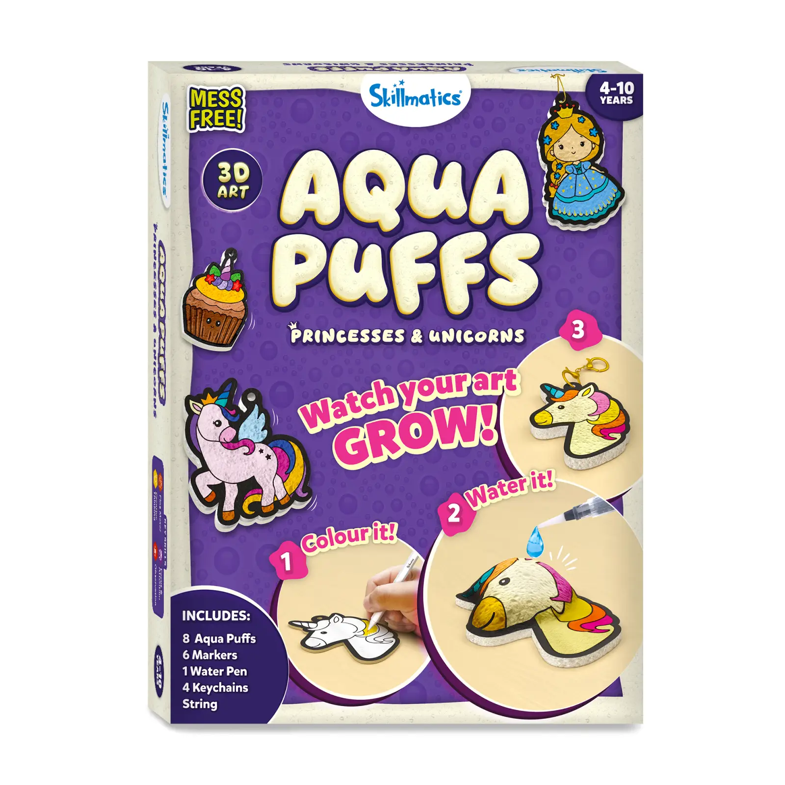Skillmatics Aqua Puffs Princesses And Unicorns 3D Art Kit | Creative ...